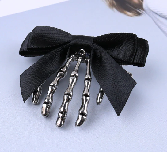 Spooky Scary Skeletons Hair Clip | Earth Witch Hair Colour